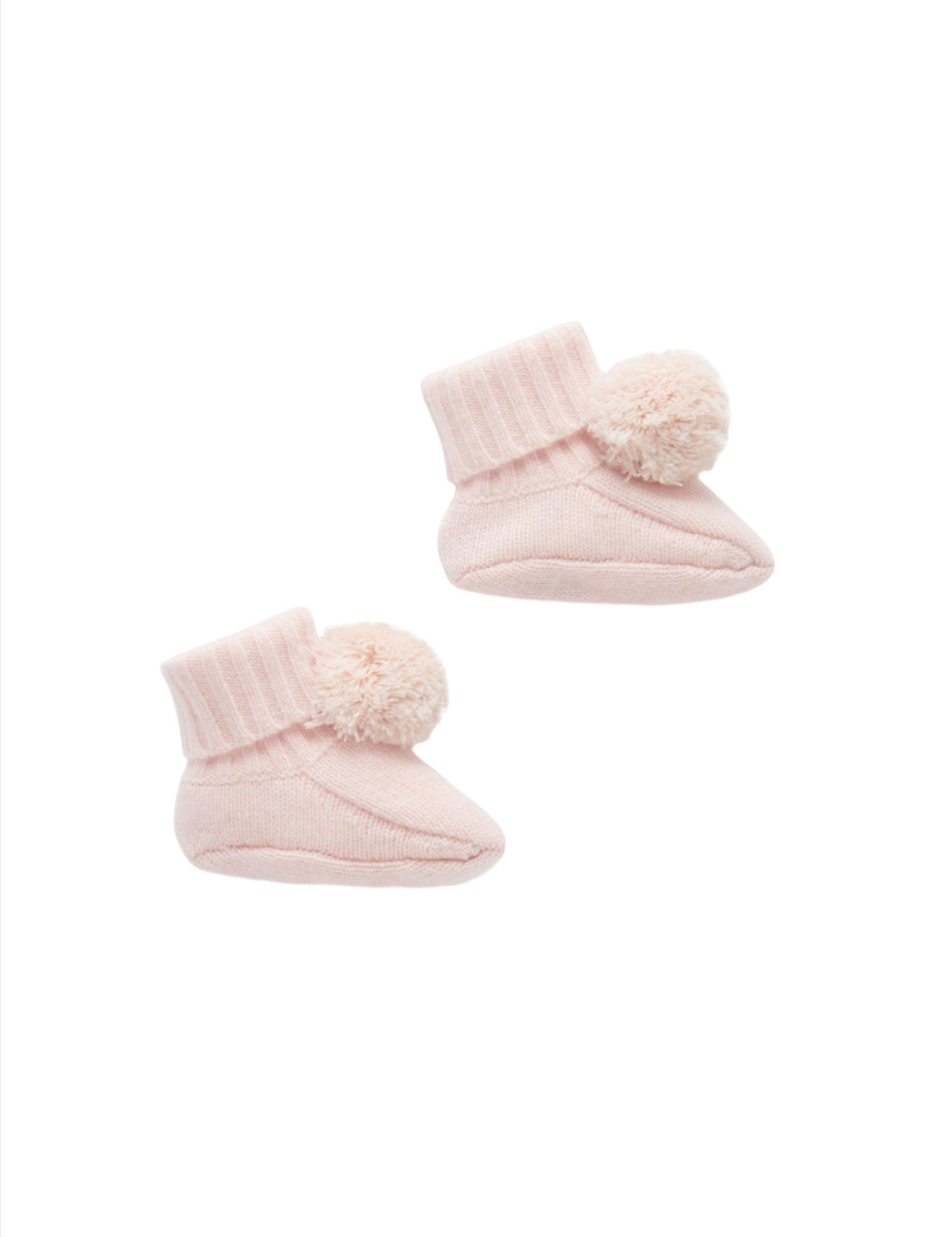 Purebaby Organic Cashmere Booties Pink – Little Suite