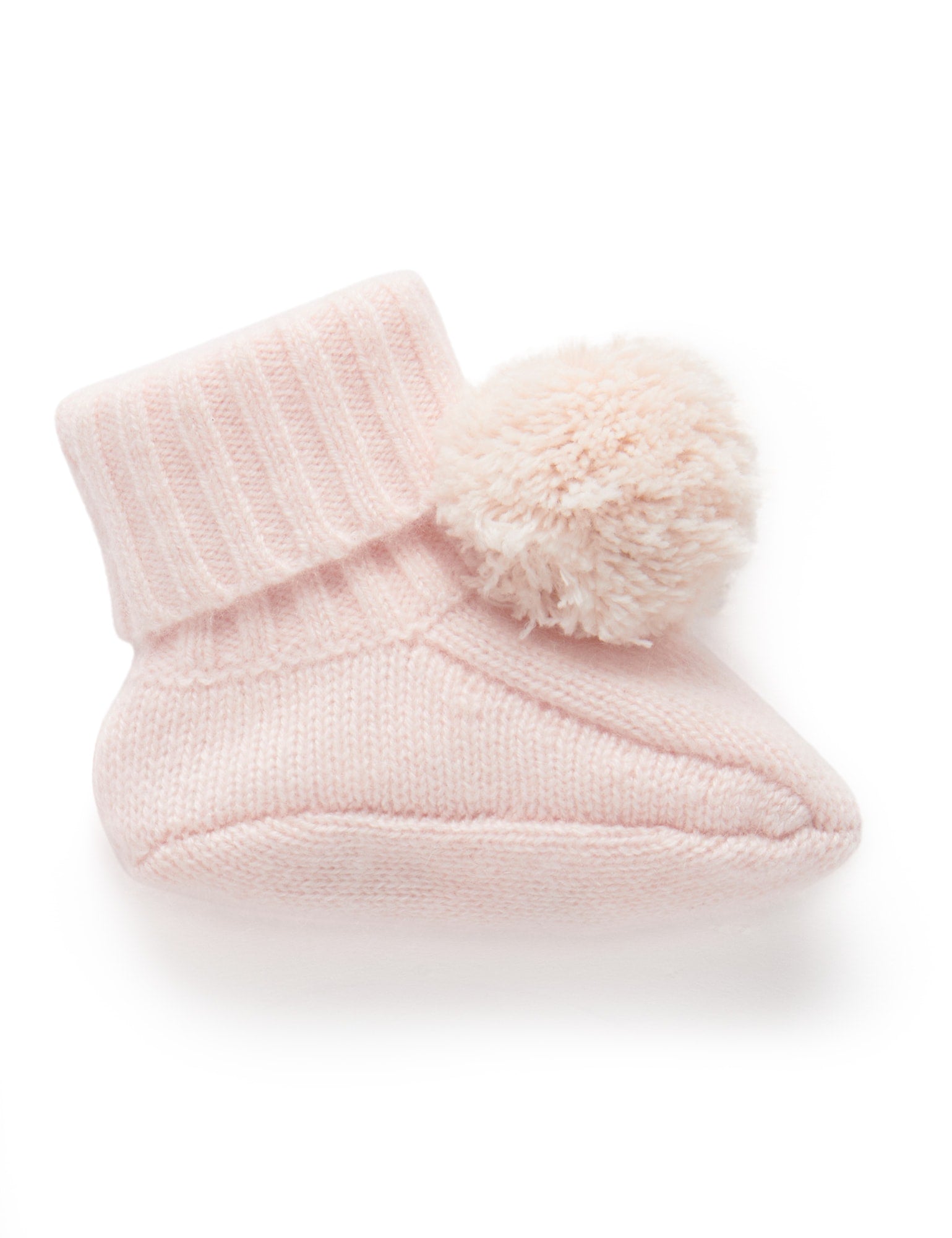 Purebaby Organic Cashmere Booties Pink – Little Suite