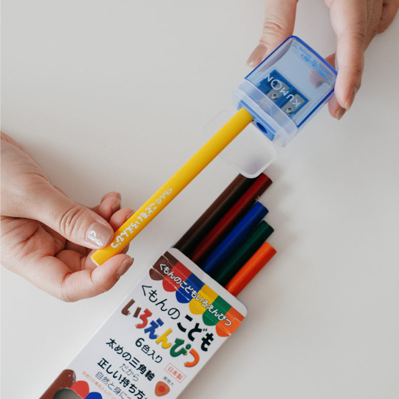 Triangle Pencil Sharpener for Children in Blue – Little Suite