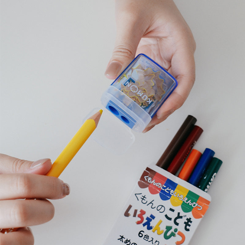 Triangle Pencil Sharpener for Children in Blue – Little Suite