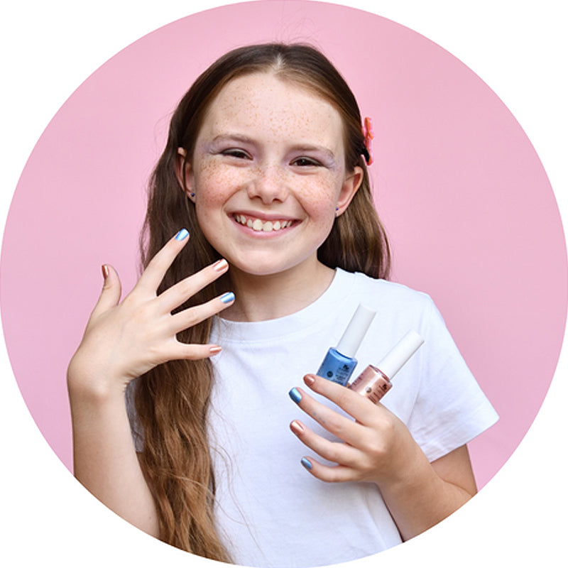No Nasties Kids 20 FREE Unscented Pastel Purple Water-Based Kids Nail ...