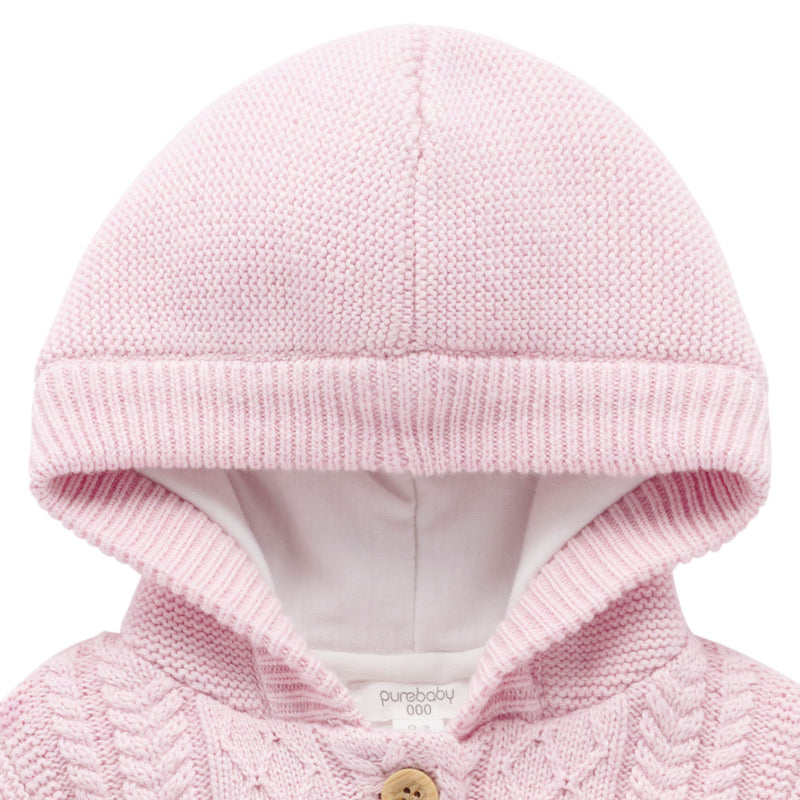 Purebaby Organic Cable Padded Jacket Primrose Melange – Little Suite