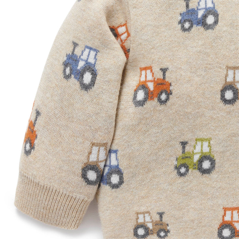 Purebaby Organic Tractor Jacquard Jumper – Little Suite