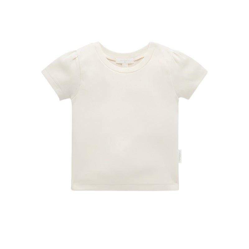 Purebaby Pointelle Tee White – Little Suite