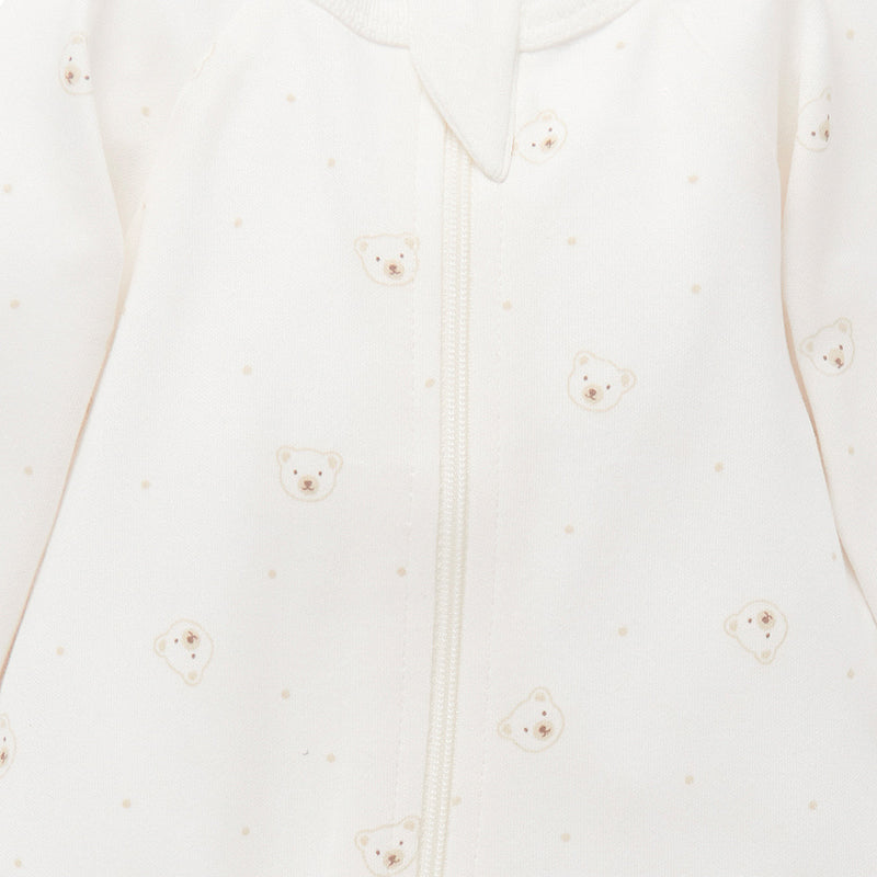 Purebaby Growsuit & Hat Pack in Vanilla Bear – Little Suite