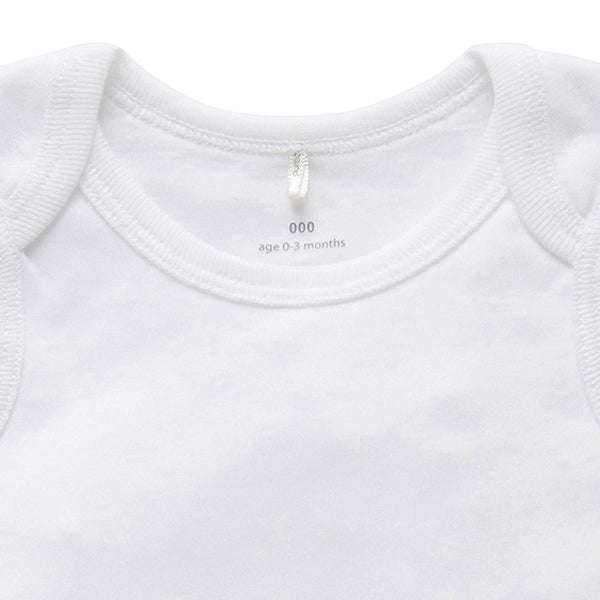Purebaby Essentials Singlet Bodysuit White - Little Suite