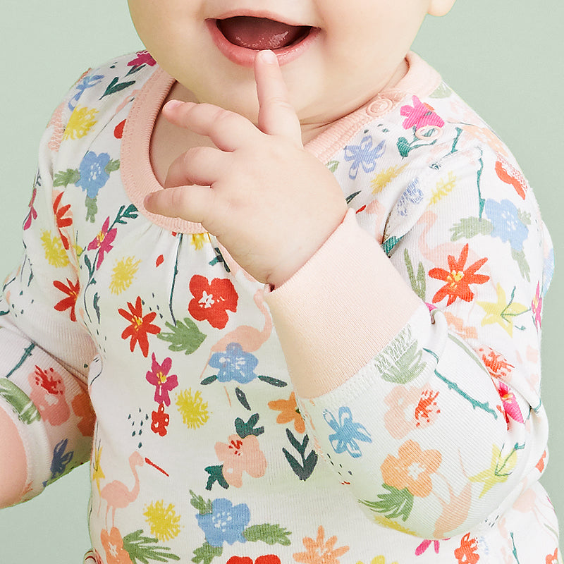 Sapling Cjo;d Floral Long Sleeve Bodysuit – Little Suite